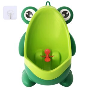 frog pee training,cute potty training urinal for boys with funny aiming target,green urinals for toddler boy