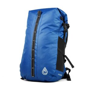 aquaquest cloudbreak waterproof bag - large 30l day pack - for commuting to work, college, protect your laptop - blue