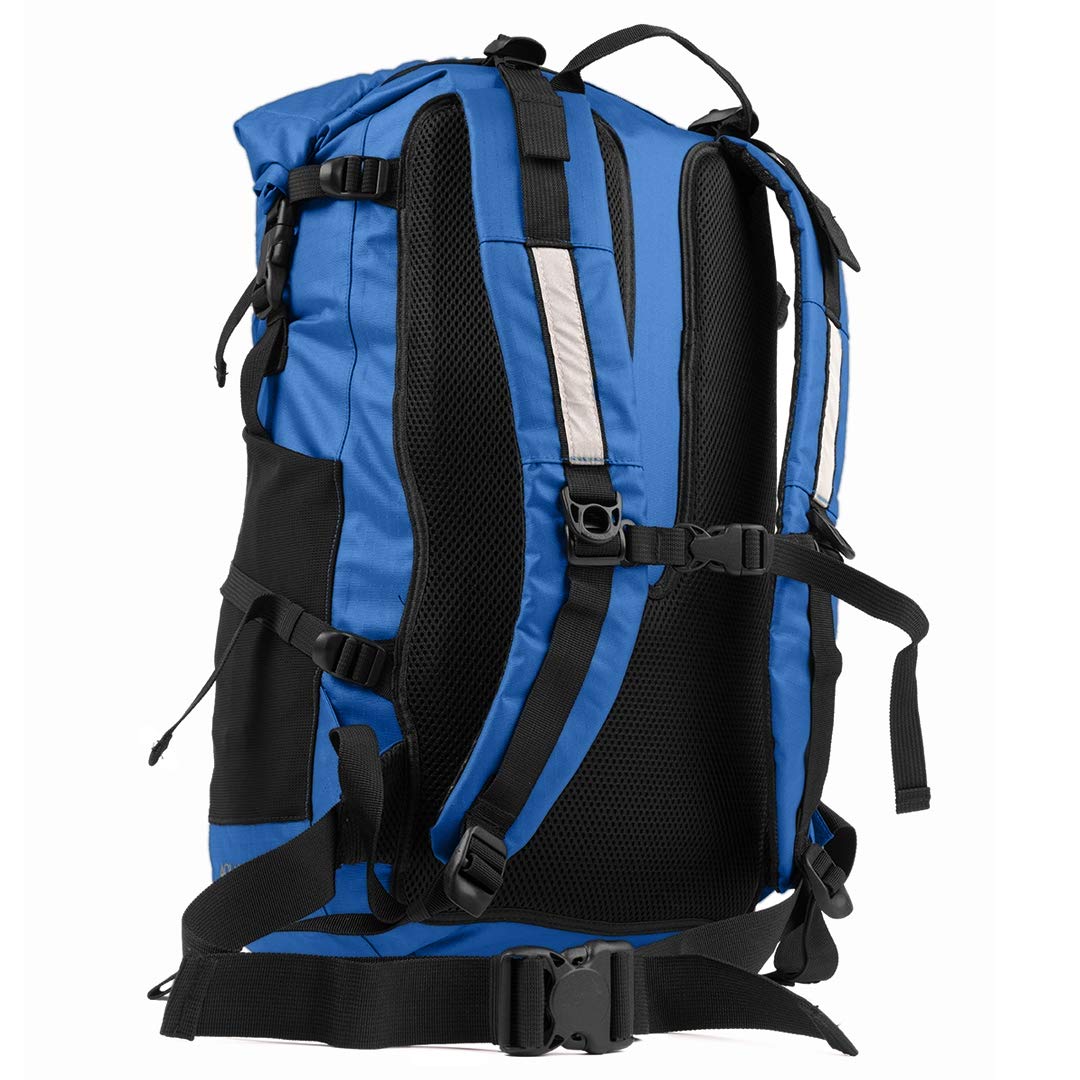 AquaQuest Cloudbreak Waterproof Bag - Large 30L Day Pack - for Commuting to Work, College, Protect your Laptop - Blue