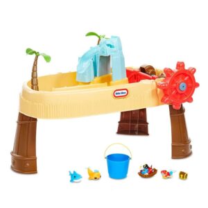 little tikes island wavemaker water table with five unique play stations and accessories, for 2 + years multicolor