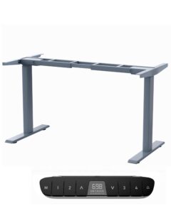 uncaged ergonomics rise up standing desk legs – dual motor standing desk frame with memory electric standing desk frame height adjustable table legs for sit stand desk base electronic rising desk