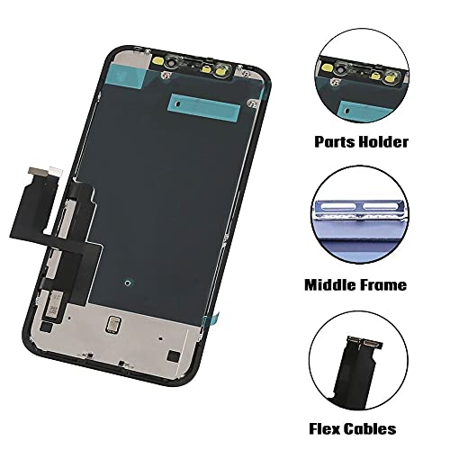 Fixerman for iPhone XR Screen Replacement 6.1 inch,LCD Display Touch Screen Digitizer Assembly with Repair Tools, Compatible with Model A1984, A2105, A2106, A2108