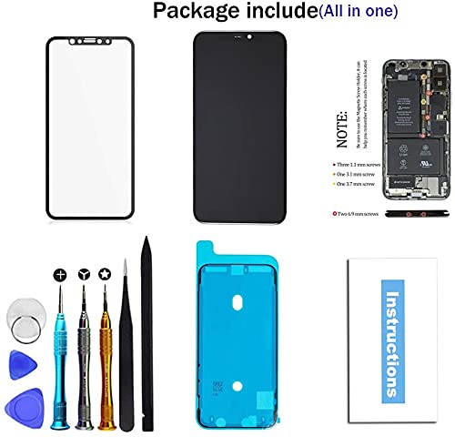 Fixerman for iPhone XR Screen Replacement 6.1 inch,LCD Display Touch Screen Digitizer Assembly with Repair Tools, Compatible with Model A1984, A2105, A2106, A2108