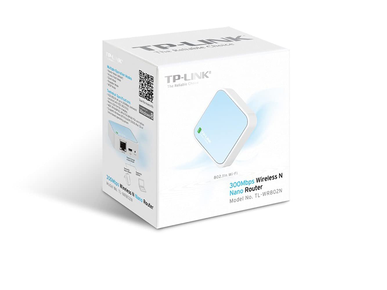 TP-Link Network TL-WR802N 300Mbps Wireless N Nano Router 802.11n/g/b Retail