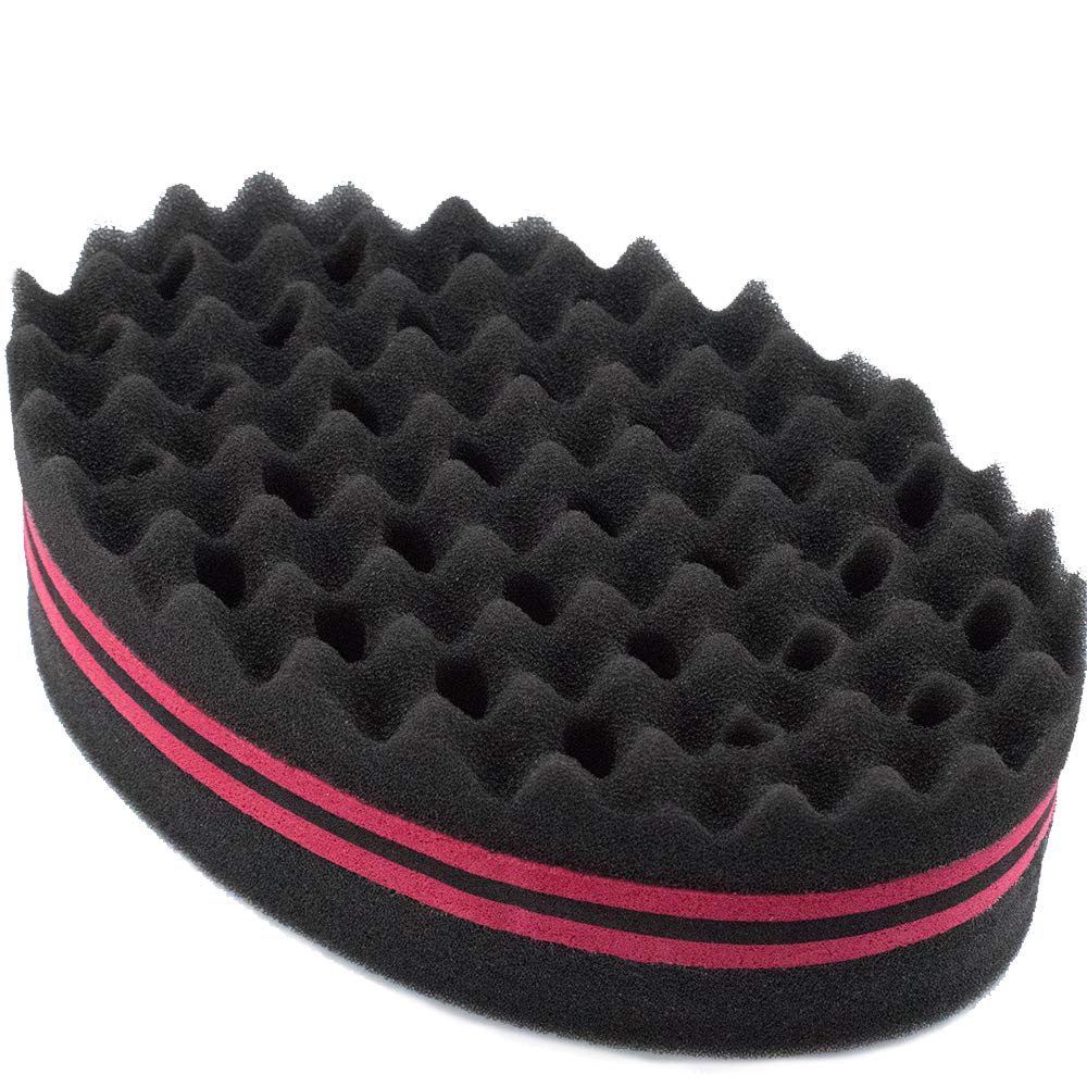 Hair Magic Twist Sponge Two Sides Dread Afro Coil Barber Sponge for Curl Curling Sponge Brush Men and Women Foam Wave Sponge Big and Small Holes for Boy Girl Long Short Hair 1 Pcs (B07V9J6QDR)