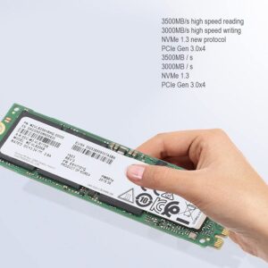 PM981a Nvme m.2 2280 Interface Internal Solid State Drive PCI E Solid State High Speed 3500MB/S Reading 2300MB/S Writing Suitable for High End Motherb (256GB)