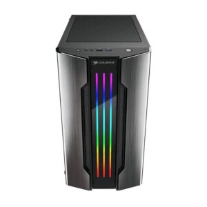 Cougar Gemini M Mini Tower Gaming Case with Addressable RGB and Dynamic Lighting Effects (Iron-Gray)