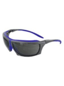 magid impact resistant anti-fog safety glasses with tpr cushion, 1 pair, shaded lenses