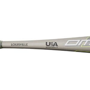 Louisville Slugger unisex-adult 2020 Omaha (-10) 2 5/8" USA Baseball Bat, 28"/18 oz, Silver