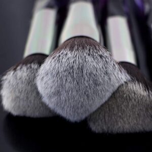 Professional Make Up Brush 10pcs Soft Bristles Hair Makeup Brushes Eyeliner Eyebrow Lip Contour Blending Brush Set (Purple)