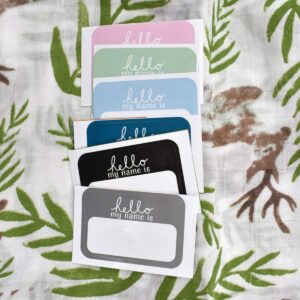 6pcs newborn name labels, baby announcements my name is sticker name tag stickers for baby's first photo newborn announcements