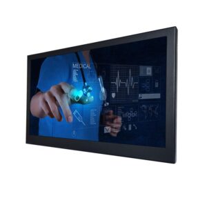 iChawk 14'' inch LCD Display Full View Widescreen 1920x1080p Metal Shell HDMI-in Built-in Speaker Industrial Equipment Compatible VESA Driver Free Ten-Point Capacitive Touch Screen Monitor W140MT-25C