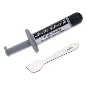 arctic silver 3.5g high-density polysynthetic silver thermal cooling compound with lansh bonus tool