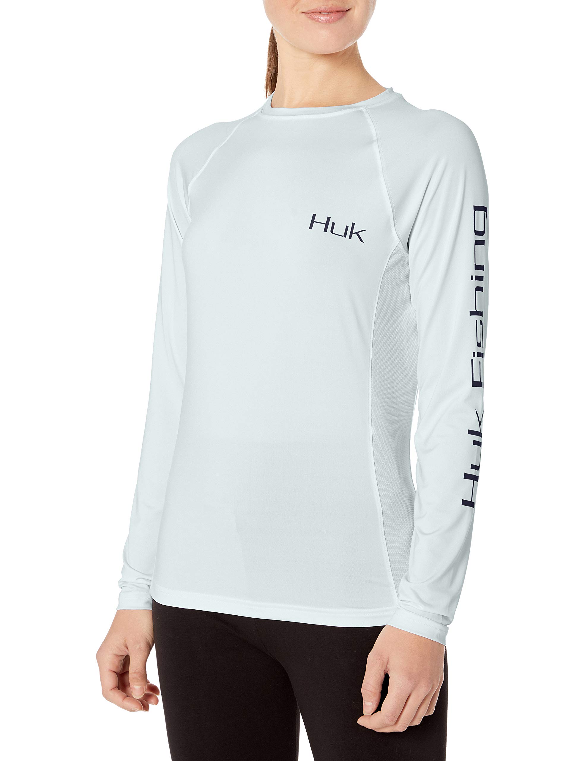 Huk Women's Pursuit Long Sleeve Performance Shirt + Sun Protection, Schooled-Plein Air, X-Small