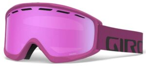 giro index otg adult snow goggles - berry wordmark strap with vivid pink lens (2020)