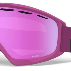 Giro Index OTG Adult Snow Goggles - Berry Wordmark Strap with Vivid Pink Lens (2020)