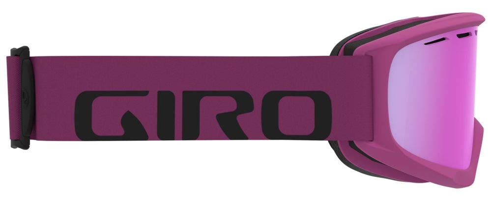 Giro Index OTG Adult Snow Goggles - Berry Wordmark Strap with Vivid Pink Lens (2020)