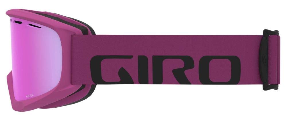 Giro Index OTG Adult Snow Goggles - Berry Wordmark Strap with Vivid Pink Lens (2020)