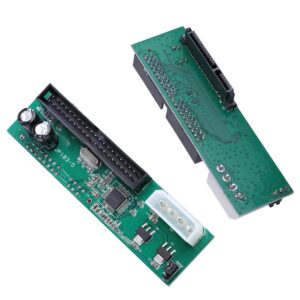 Oumij Parallel ATA Pata IDE to Sata Serial ATA Hard Drive Adapter Converter for PC and Mac.