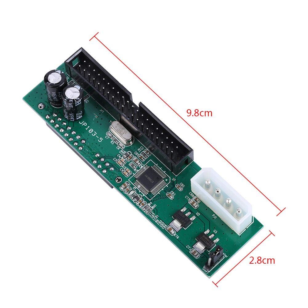 Oumij Parallel ATA Pata IDE to Sata Serial ATA Hard Drive Adapter Converter for PC and Mac.