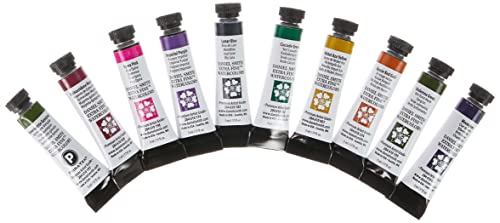 DANIEL SMITH Watercolor, 5ml tubes, Jean Haines Master Artist Set 10 Watercolor Tubes (total 10 pieces) 285610223, 0.17 Fl Oz (Pack of 10)