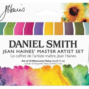 DANIEL SMITH Watercolor, 5ml tubes, Jean Haines Master Artist Set 10 Watercolor Tubes (total 10 pieces) 285610223, 0.17 Fl Oz (Pack of 10)