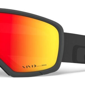 Giro Ringo Ski Goggles - Snowboard Goggles for Men, Women & Youth - Grey Wordmark Strap with VIVID Ember Lens