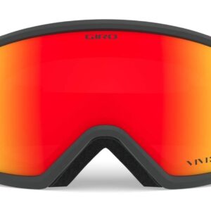 Giro Ringo Ski Goggles - Snowboard Goggles for Men, Women & Youth - Grey Wordmark Strap with VIVID Ember Lens