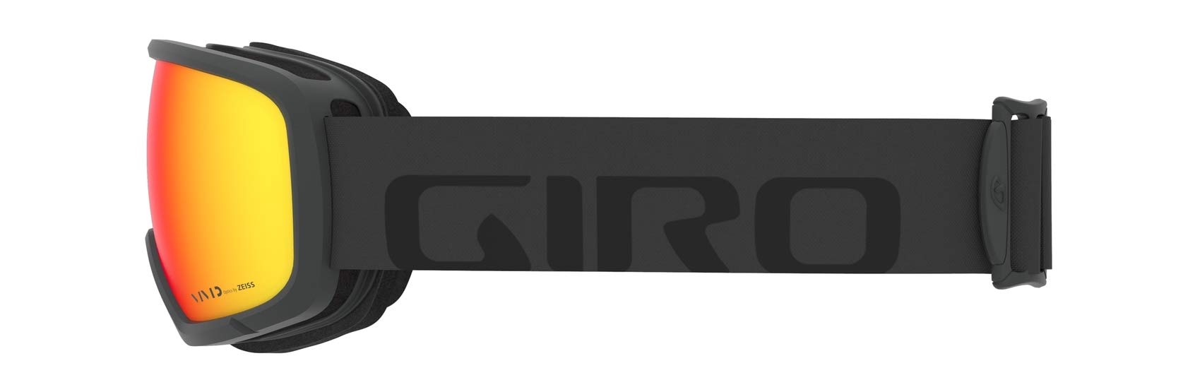 Giro Ringo Ski Goggles - Snowboard Goggles for Men, Women & Youth - Grey Wordmark Strap with VIVID Ember Lens