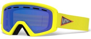 giro rev youth snow goggles - namuk yellow strap with grey cobalt lens (2020)