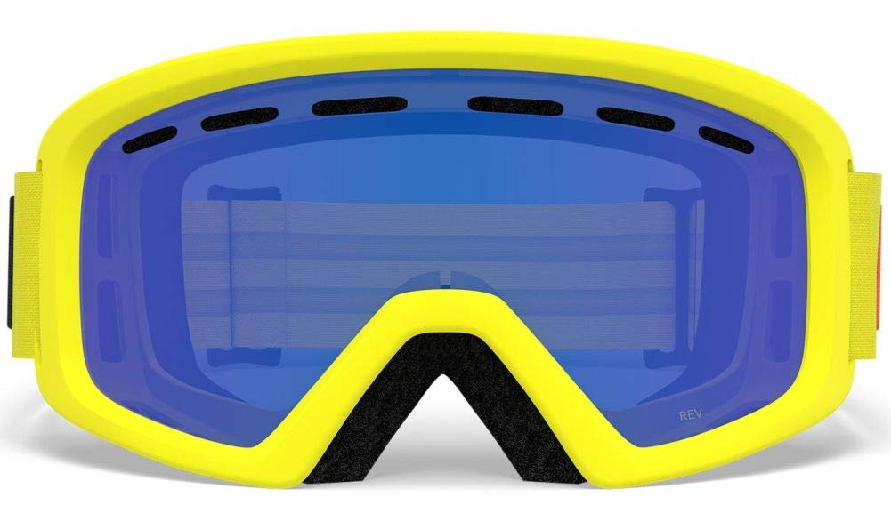 Giro Rev Youth Snow Goggles - Namuk Yellow Strap with Grey Cobalt Lens (2020)