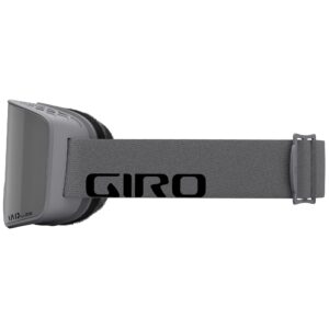 Giro Method Ski Goggles - Snowboard Goggles for Men, Women & Youth - Grey Wordmark Strap with VIVID Onyx/VIVID Infrared Lenses