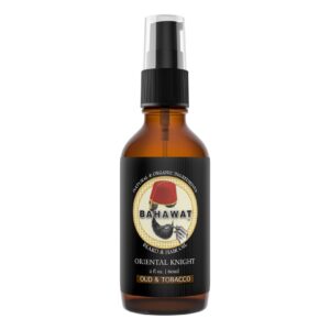 bahawat: premium beard oil conditioner & softener - oriental knight- 2 ounce - beard itch and dry skin relief - handcrafted from natural ingredients - made in the usa