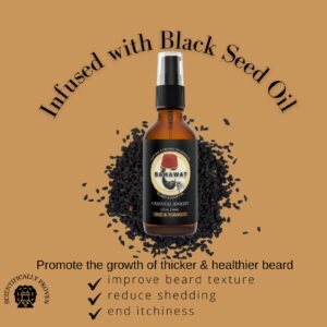 BAHAWAT: Premium Beard Oil Conditioner & Softener - Oriental Knight- 2 ounce - Beard Itch and Dry Skin Relief - Handcrafted from Natural Ingredients - Made in the USA