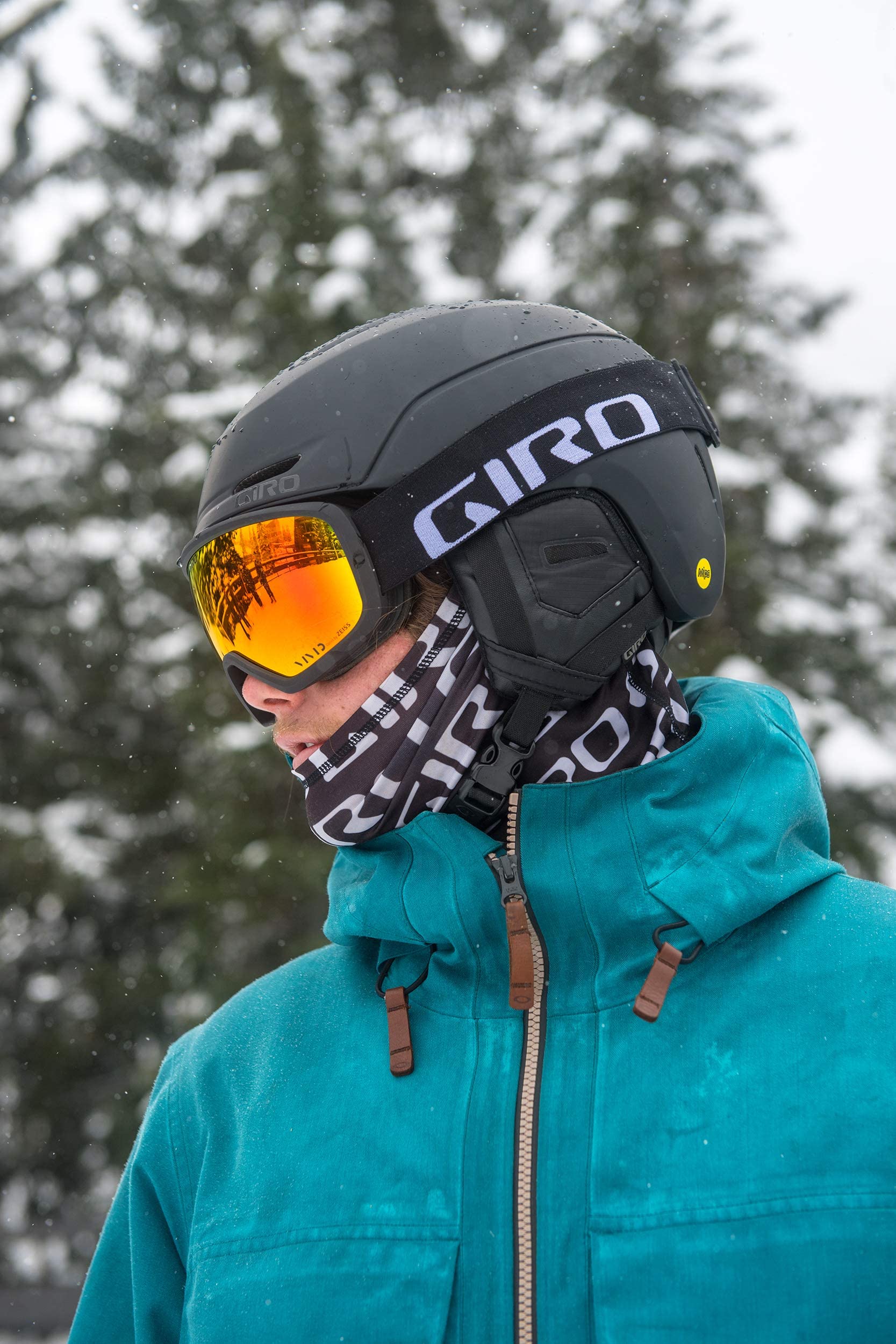 Giro Neo Ski Helmet - Snowboard Helmet for Men, Women & Youth - Matte Black - L (59-62.5cm)