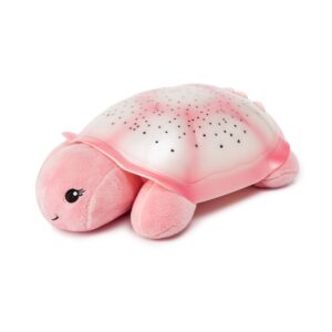 cloud b star projector nightlight with white noise soothing sounds | adjustable settings and auto-shutoff | twinkling twilight turtle - pink