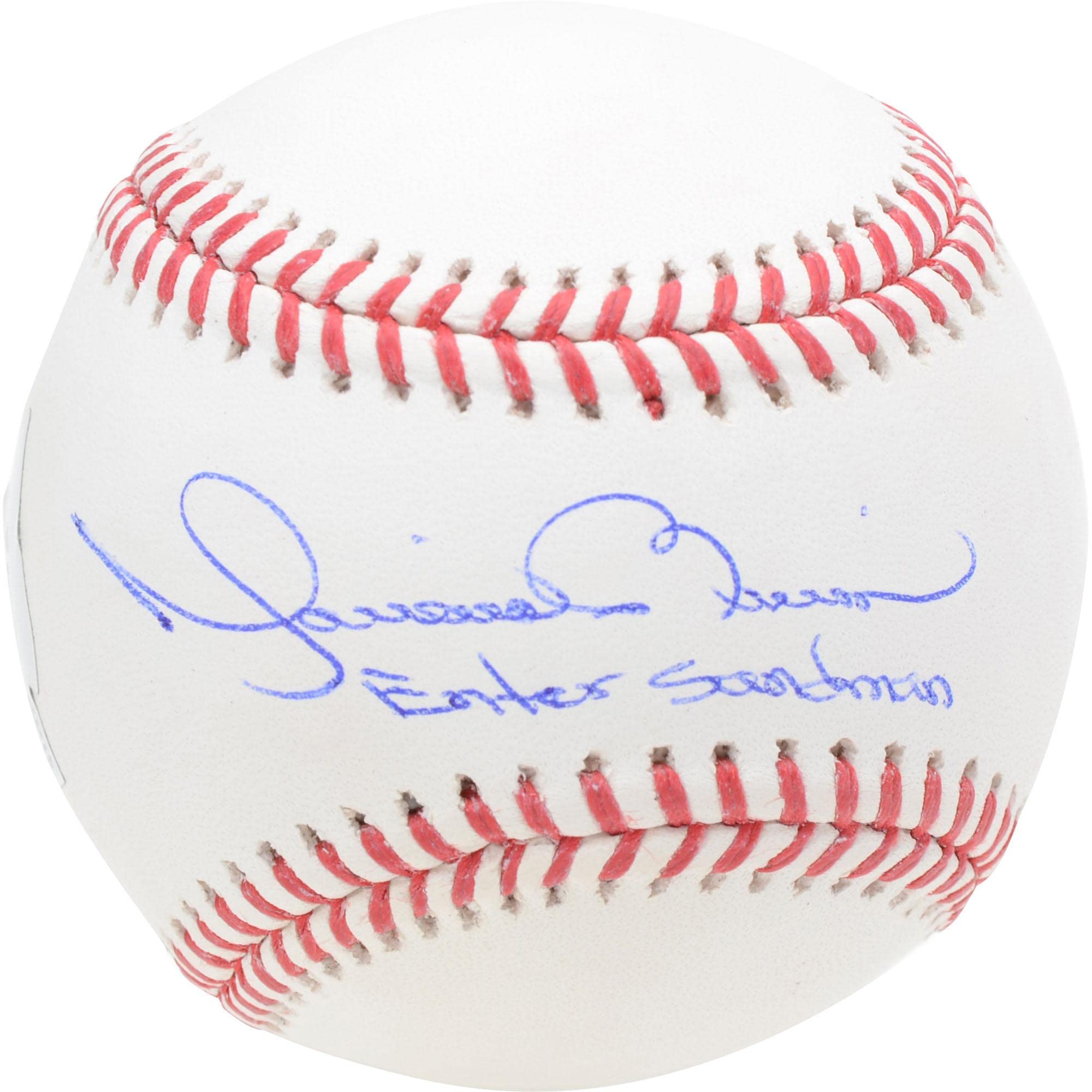 Mariano Rivera New York Yankees Autographed Baseball with "Enter Sandman" Inscription - Autographed Baseballs