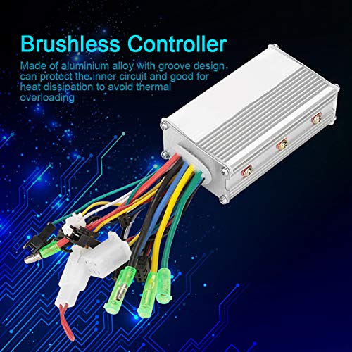 Brushless Motor Controller,350W Electric Brushless DC Motor Controller 36/48V High Speeds Brushless Motor Controllers for Go Karts E-Bike Electric Throttle Motorcycle Scooter