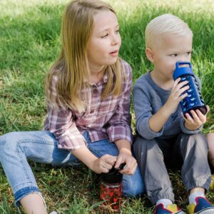 Simple Modern Kids Water Bottle Plastic BPA-Free Tritan Cup with Leak Proof Straw Lid | Reusable and Durable for Toddlers, Boys | Summit Collection | 12oz, Under Construction