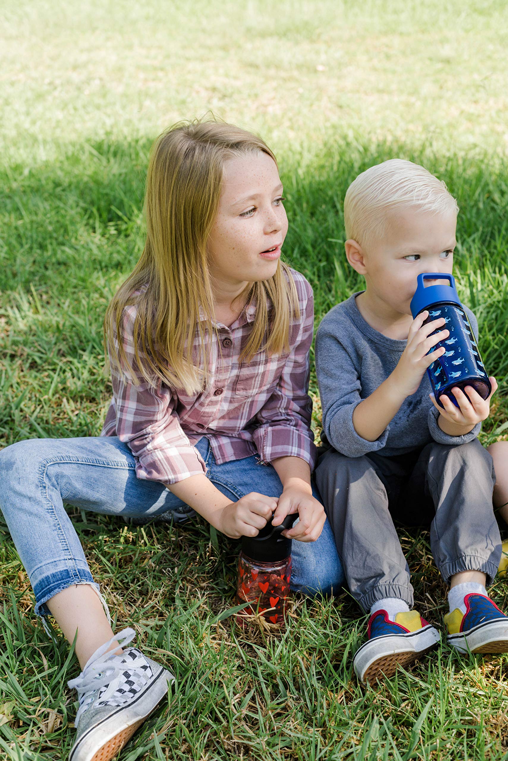 Simple Modern Kids Water Bottle Plastic BPA-Free Tritan Cup with Leak Proof Straw Lid | Reusable and Durable for Toddlers, Boys | Summit Collection | 12oz, Under Construction