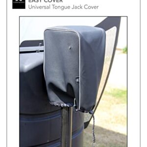 Trailersphere Easy Cover Universal Electric Tongue Jack Protective Cover for Trailer, RV, Camper, Sun and Waterproof