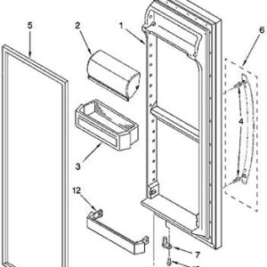 2 Pack 2187172 Refrigerator Door Shelf Bin for Whirlpool for Frigidaire Whirlpool Kenmore Amana Refrigerator PS328468 AP3853103