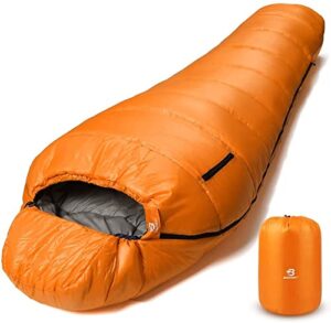 bessport mummy sleeping bag | 15-45 ℉ extreme 3-4 season sleeping bag for adults cold weather– warm and washable, for hiking traveling & outdoor activities