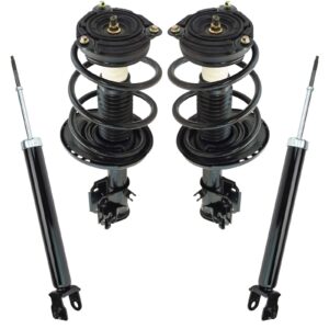 TRQ Loaded Quick Complete Strut Spring Assembly Shock Kit Set 4pc Front Rear New for 2013-2017 Nissan Altima Sedan