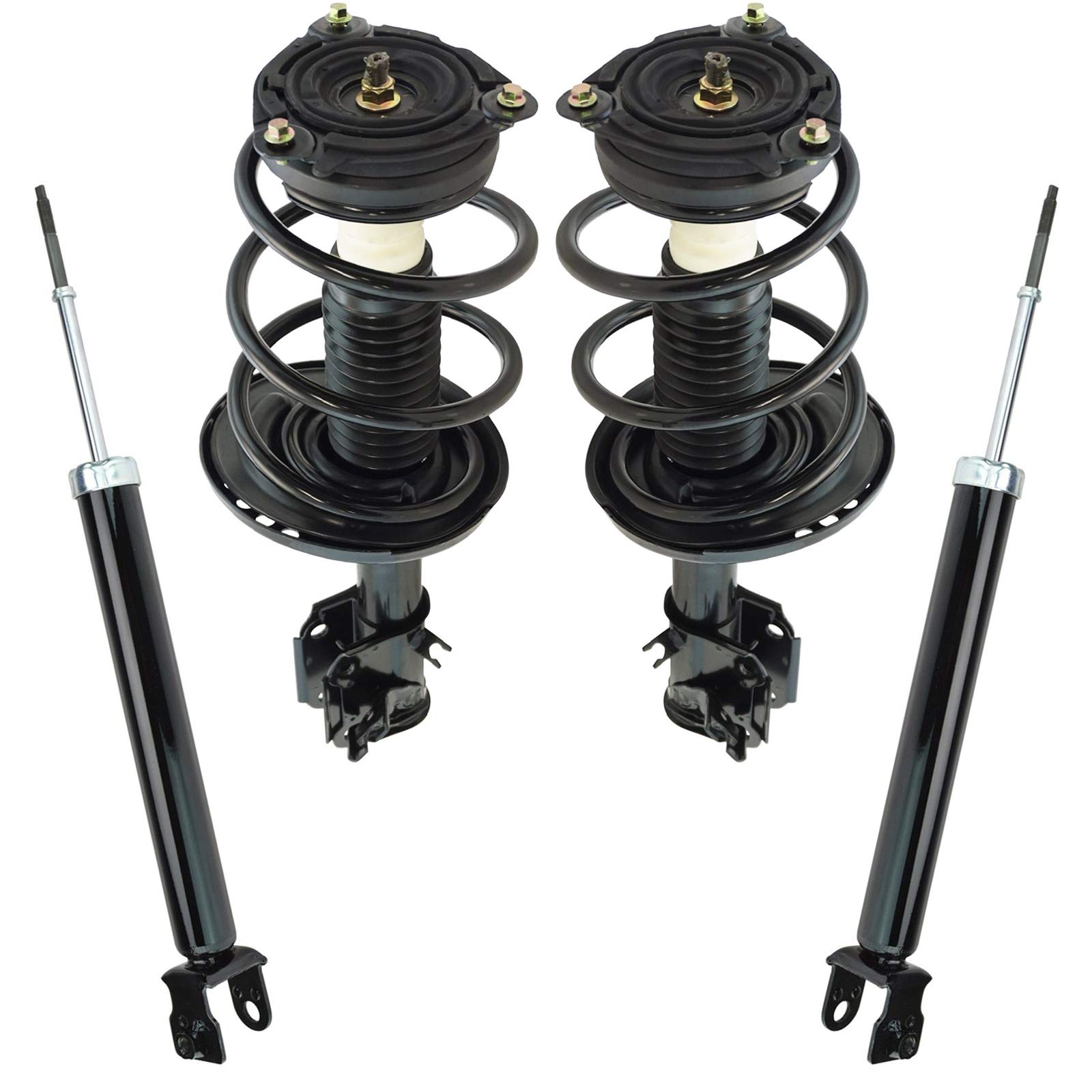 TRQ Loaded Quick Complete Strut Spring Assembly Shock Kit Set 4pc Front Rear New for 2013-2017 Nissan Altima Sedan