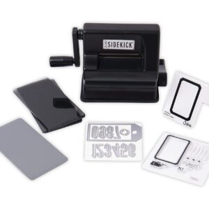 Sizzix Portable Manual Die Cutting & Embossing Machine for Arts & Crafts, Scrapbooking & Cardmaking, 2.5” Opening, One Size, Tim Holtz Sidekick Starter Kit