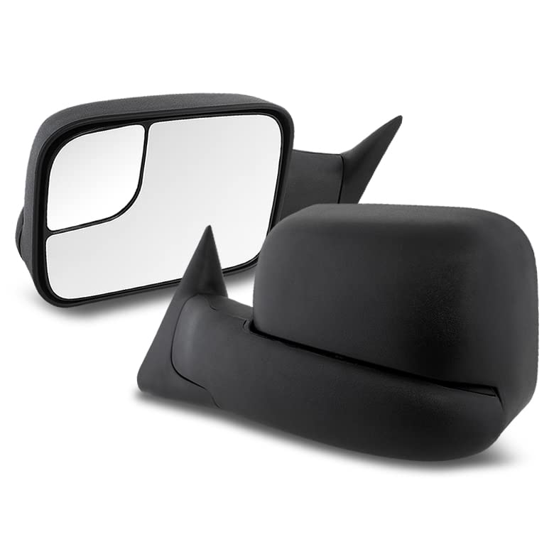 ACANII - Telescoping FlipUp Power+Heat Towing Mirrors Driver+Passenger For 1998-2001 Dodge RAM 1500 2500 3500 1999 2000