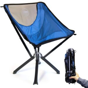 cliq portable chair camping chairs - a small collapsible portable chair that goes every where outdoors. compact folding chair for adults that sets up in 5 seconds | camping chair supports 300 lbs