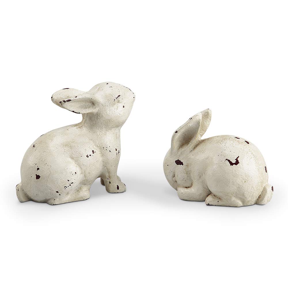 White Rabbit Pair Decor, Set of 2