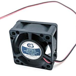 Coolerguys 12v Ultra Quiet Fan for Pi Devices, 3D Printers, and Microelectronics (40x20mm)